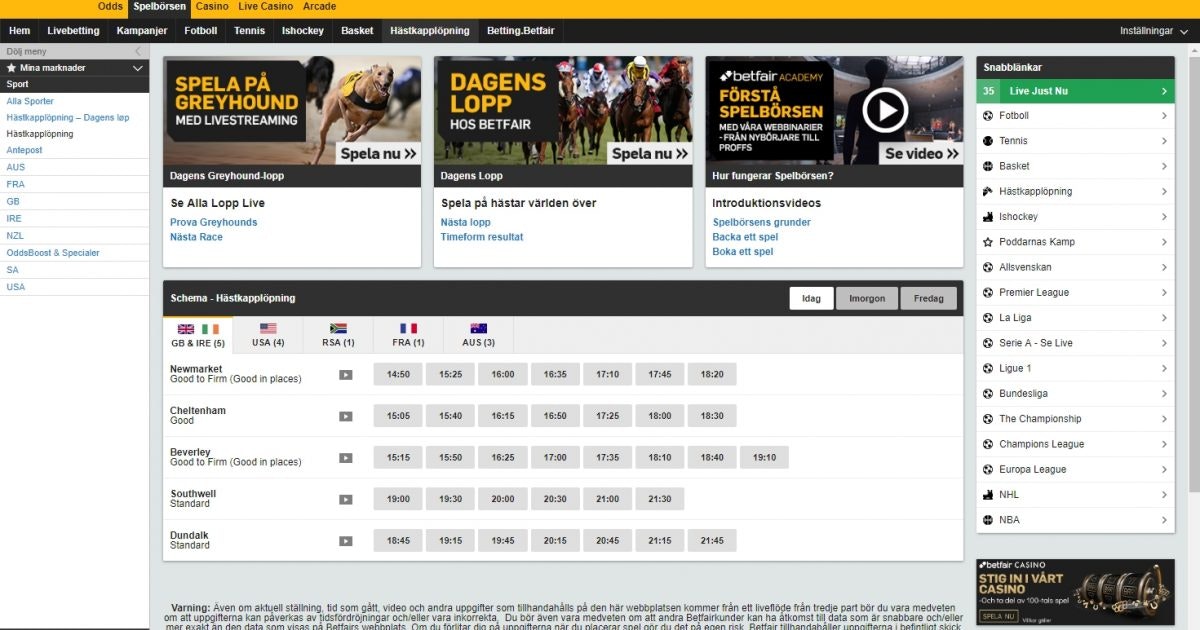 Så fungerar Betfair Exchange » Vi lär dig allt om Betfair Exchange